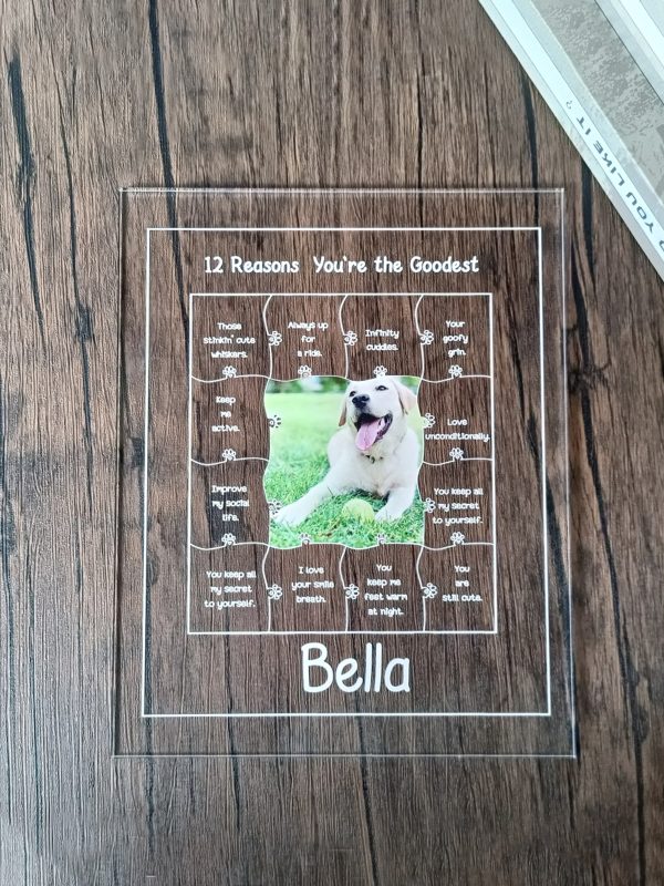 UnusualStandout #173 Personalized 12 Reasons Why You're the Goodest Dog ...