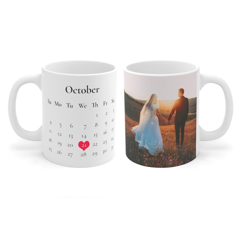 UnusualStandout #652 Personalized Anniversary Mug With Your Photo And ...